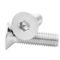 China ANSI Aluminum Hex Drive M6 Flat Head Screws 6-40mm Length for Light Fixture Mounting for sale