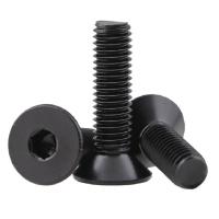 China Grade 12.9 Alloy Steel Hex Drive Flat Head Screws M3-M10 6-50mm High Strength Fasteners for sale