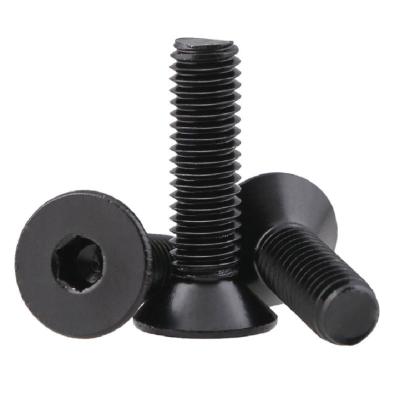 China Grade 12.9 Alloy Steel Hex Drive Flat Head Screws M3-M10 6-50mm High Strength Fasteners for sale