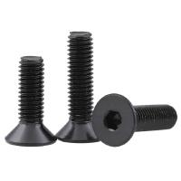 China Grade 12.9 Alloy Steel Hex Drive Flat Head Screws M3-M10 6-50mm High Strength Fasteners for sale