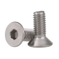 China 304 Stainless Steel Flat Head Screws M2 to M12 3mm to 60mm for Industrial Use for sale