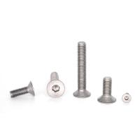 China 304 Stainless Steel Flat Head Screws M2 to M12 3mm to 60mm for Industrial Use for sale