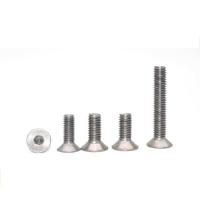 China M6 Titanium Steel Hex Drive Flat Head Screws 4-100mm Length for Furniture and Industrial Applications for sale