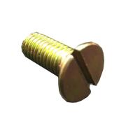 China Iron Zinc Plated Slotted Flat Head Machine Screws M2-M12 Size Range 3-100mm Length for sale