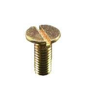 China Iron Zinc Plated Slotted Flat Head Machine Screws M2-M12 Size Range 3-100mm Length for sale