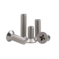 China 304 Stainless Steel Phillips Flat Head Screws M2 to M10 3mm to 100mm Length for Ceiling Light Fixture for sale