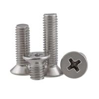 China 304 Stainless Steel Phillips Flat Head Screws M2 to M10 3mm to 100mm Length for Ceiling Light Fixture for sale