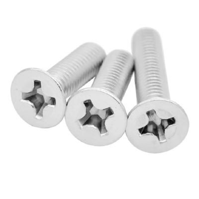 China M2 Aluminum Phillips Flat Head Screws Grade 5 for Home Appliances - M2 to M6 Sizes, 4mm to 50mm Lengths for sale
