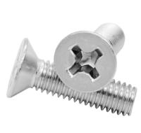 China M2 Aluminum Phillips Flat Head Screws Grade 5 for Home Appliances - M2 to M6 Sizes, 4mm to 50mm Lengths for sale