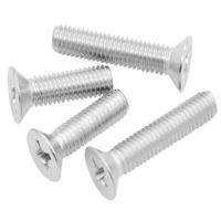 China M2 Aluminum Phillips Flat Head Screws Grade 5 for Home Appliances - M2 to M6 Sizes, 4mm to 50mm Lengths for sale