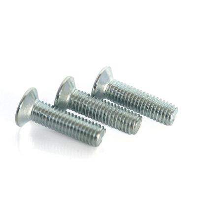 China Countersunk Flat Head Screw with Zinc Plating - M2 to M8 Sizes, 3mm to 60mm Length, 304 Stainless Steel for sale