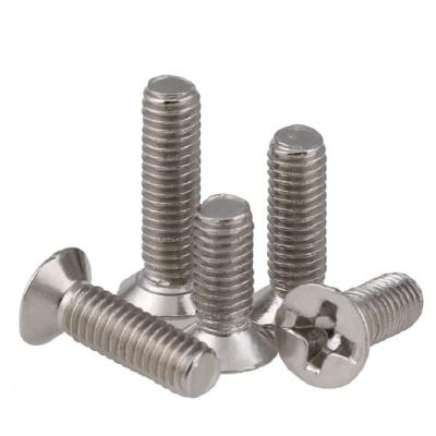 China M1.7 Nickel Plated Phillips Flat Head Alloy Steel Machine Screws - M1.4 to M4 Sizes, 3mm to 35mm Lengths for sale