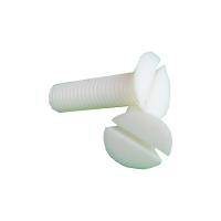 China M10 PP Slotted Flat Head Self-Tapping Screws 3-35mm Length for Non-Metallic Materials for sale