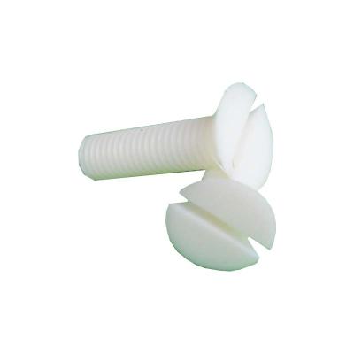 China M10 PP Slotted Flat Head Self-Tapping Screws 3-35mm Length for Non-Metallic Materials for sale