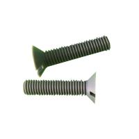 China PVC Stainless Steel Flat Head Screws M6 slotted countersunk flat head screw for sale