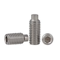China 304 Stainless Steel Extended Tip Set Screws M3-M10 Size Range 3-55mm Length DIN ISO Standards for sale