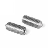China 304 Stainless Steel Cone Point Set Screws M3-M12 Size Range 3-30mm Length DIN ISO Standards for sale