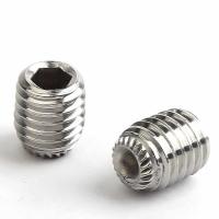 China 304 Stainless Steel Knurled Cup Point Set Screws M2.5-M12 Size Range 3-35mm Length DIN ISO Standard for sale