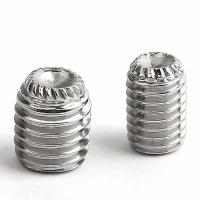 China 304 Stainless Steel Knurled Cup Point Set Screws M2.5-M12 Size Range 3-35mm Length DIN ISO Standard for sale