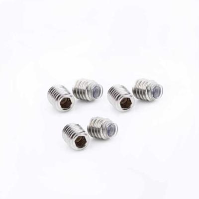 China M8 4-12mm Length 304 Stainless Steel PVC Tip Set Screws for Industrial Positioning and Door Knobs for sale