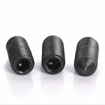 China Grade 12.9 Alloy Steel M12 Cone Point Set Screws - DIN Standard 3-30mm Length Range for sale