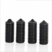 China Grade 12.9 Alloy Steel M12 Cone Point Set Screws - DIN Standard 3-30mm Length Range for sale