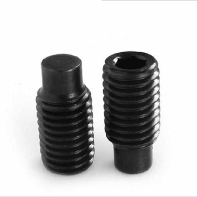 China Grade 12.9 Alloy Steel Extended Tip Set Screws M3-M12 Black Oxide Finish 6-50mm Length for sale