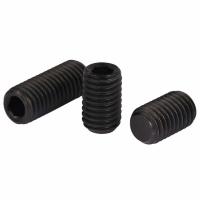 China Grade 12.9 Alloy Steel M10 Set Screws - Black Oxide Coated Headless Machine Fasteners 2-30mm Length for sale