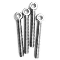 China M12 Size SS304 Rod End Eye Bolt , Threaded 6mm X 25mm Bolt For Machine for sale