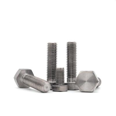China M20 Titanium Stainless Steel Hex Head Bolts 10-100mm Length with Zinc Plated Finish for Industrial Machinery for sale