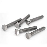 China M20 Titanium Stainless Steel Hex Head Bolts 10-100mm Length with Zinc Plated Finish for Industrial Machinery for sale