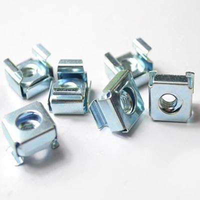 China DIN Zinc Coated Stainless Steel Cage Nuts Grade 4.8 M4-M8 Sizes 9.5-12mm Height for sale