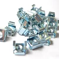 China DIN Zinc Coated Stainless Steel Cage Nuts Grade 4.8 M4-M8 Sizes 9.5-12mm Height for sale