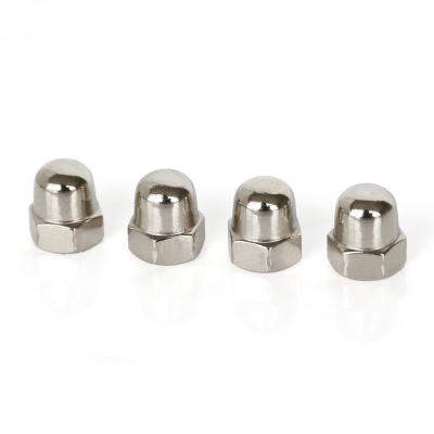 China Nickel Plated Alloy Steel Cap Nuts M3-M12 Grade 4.8 ASTM Standard Industrial Fasteners for sale