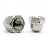China 304 Stainless Steel Acorn Nuts Grade 4.8 - M3 to M20 Sizes with Nickel Plating for Industrial Machinery for sale