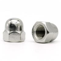 China 304 Stainless Steel Acorn Nuts Grade 4.8 - M3 to M20 Sizes with Nickel Plating for Industrial Machinery for sale
