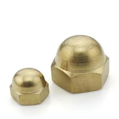 China Decorative Brass Cap Stainless Steel Nuts M3-M20 Size Range for Mining Equipment and Industrial Applications for sale
