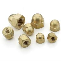 China Decorative Brass Cap Stainless Steel Nuts M3-M20 Size Range for Mining Equipment and Industrial Applications for sale