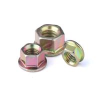 China GB Stainless Steel Serrated Flange Lock Nut Grade 4.8 M3-M16 Zinc Plated for sale