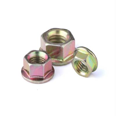 China GB Stainless Steel Serrated Flange Lock Nut Grade 4.8 M3-M16 Zinc Plated for sale