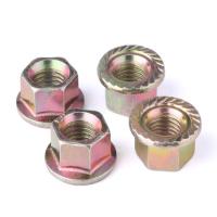 China GB Stainless Steel Serrated Flange Lock Nut Grade 4.8 M3-M16 Zinc Plated for sale
