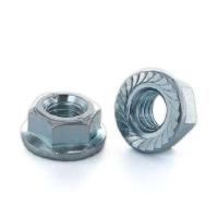 China M3-M16 Stainless Steel Lock Nuts Grade 4 Zinc Plated Serrated Flange Nut for sale
