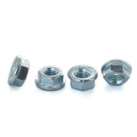 China M3-M16 Stainless Steel Lock Nuts Grade 4 Zinc Plated Serrated Flange Nut for sale