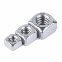 China Zinc Plated Square Nuts M3 to M10 Stainless Steel 304 316 DIN7983 Building Fasteners for sale