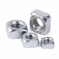China Zinc Plated Square Nuts M3 to M10 Stainless Steel 304 316 DIN7983 Building Fasteners for sale