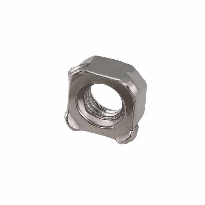 China M4-M16 304 Stainless Steel Square Weld Nuts DIN7983 for Industrial Machinery Applications for sale