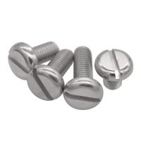 China 304 Stainless Steel Pan Head Slotted Machine Screws M1.6-M10 3-60mm DIN7982 Standard for sale