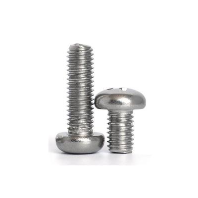 China 316 Stainless Steel Pan Head Phillips Screws M2-M8 Size Range 4-80mm Length DIN7982 JIS Standard for sale