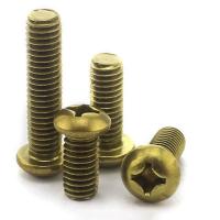 China Brass Pan Head Phillips Machine Screws M2-M6 Size 4-40mm Length for Electrical Equipment for sale