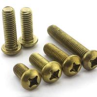 China Brass Pan Head Phillips Machine Screws M2-M6 Size 4-40mm Length for Electrical Equipment for sale